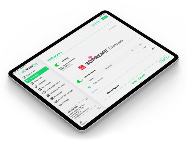 Leap SalesPro - Roofing and Remodeling Software - Leap