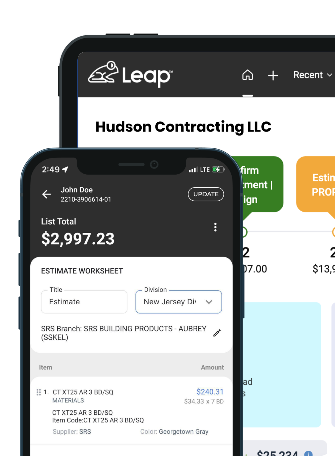 Residential General Contractor Software - Leap